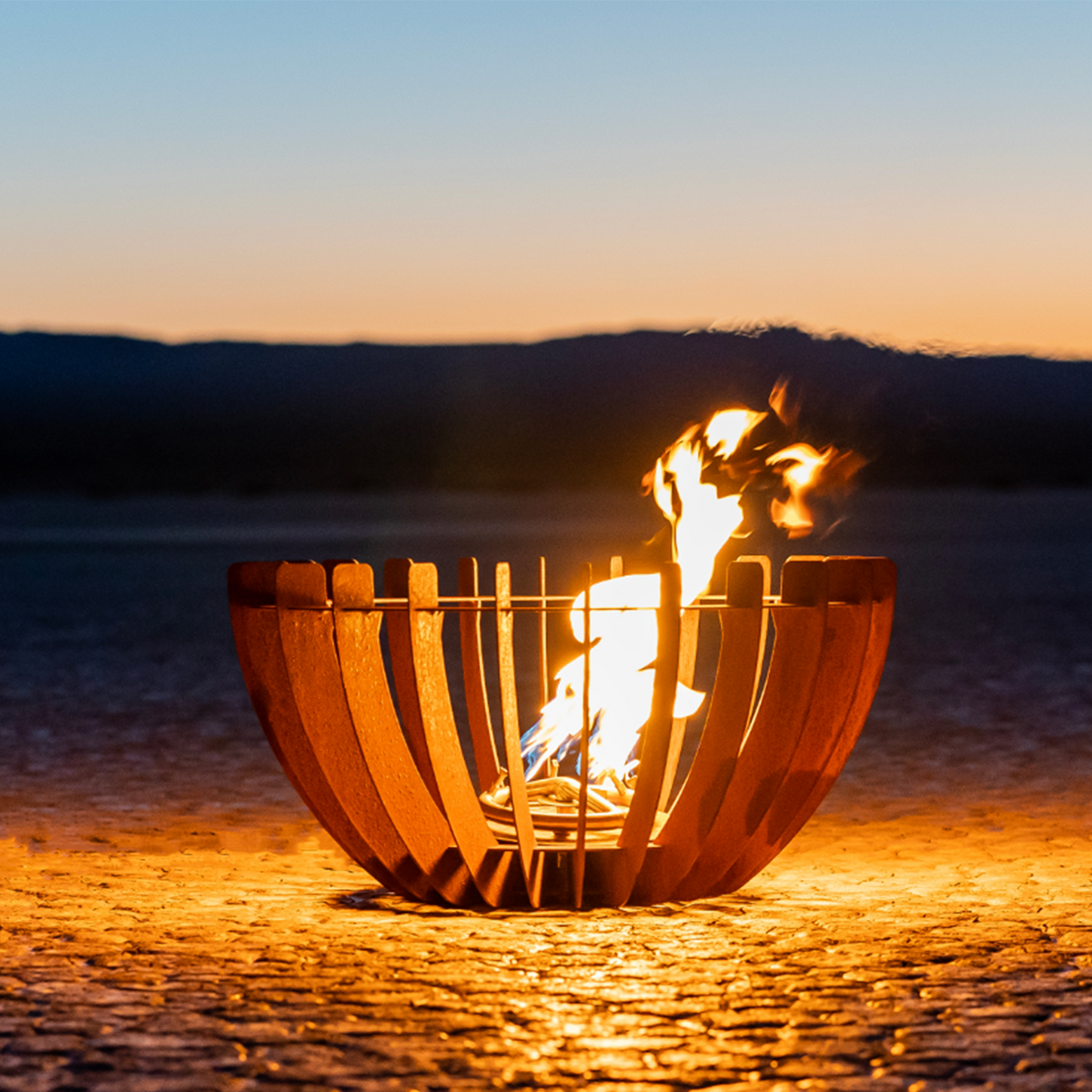 30" The Astro Fire Sculpture - Corten Steel Construction – Phoenix ...